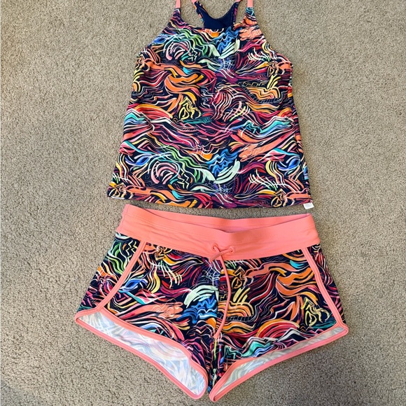 Athleta | Swim | Colorful Kids Swim Set | Poshmark